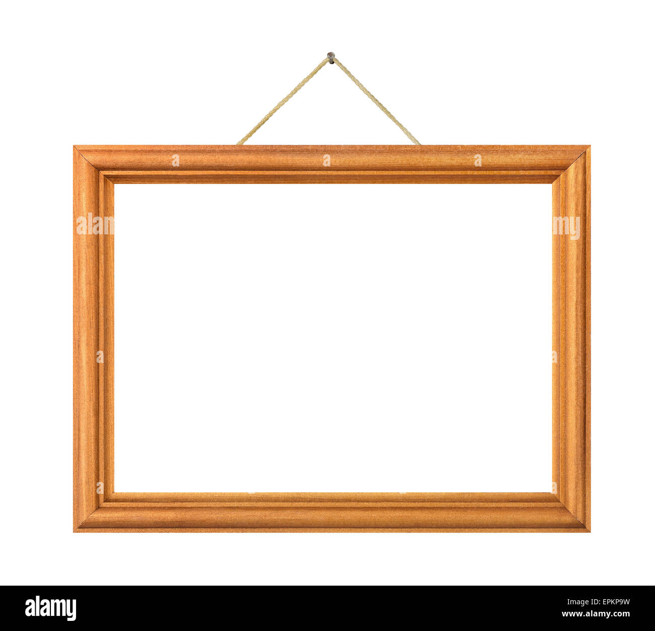 Retro frame on rope Stock Photo - Alamy