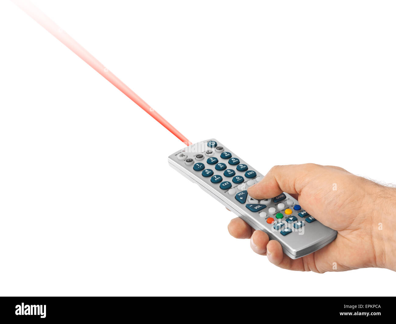 Red Button Remote Control Cut Out Stock Images & Pictures - Alamy