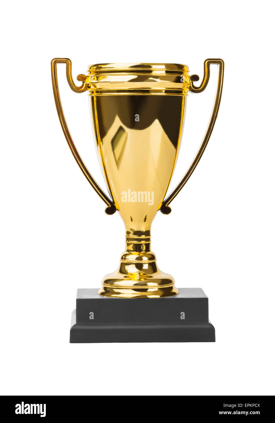 Golden trophy cup Stock Photo - Alamy