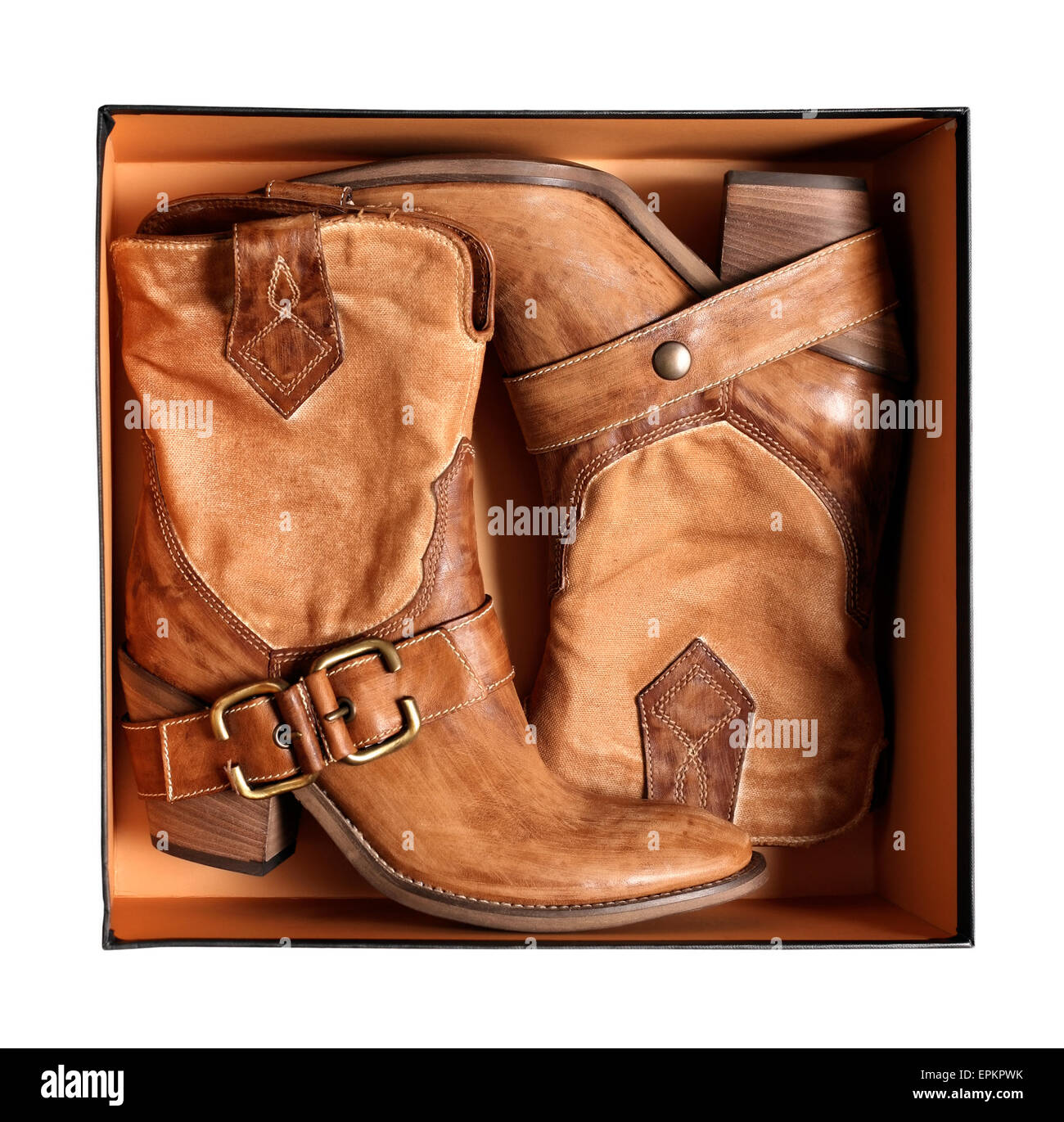 Cowboy boots close up Cut Out Stock Images & Pictures - Alamy