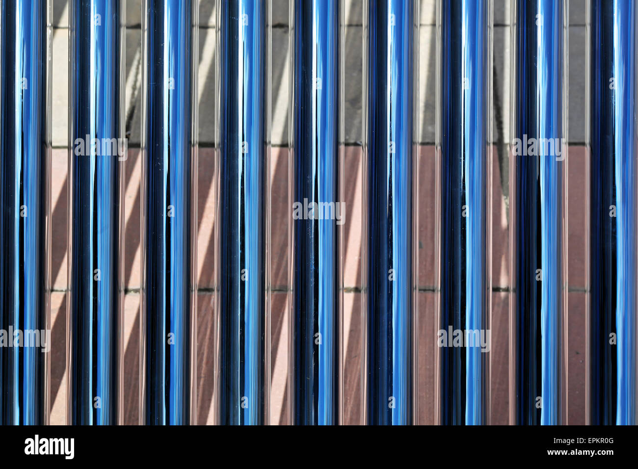 Solar water pipes Stock Photo - Alamy