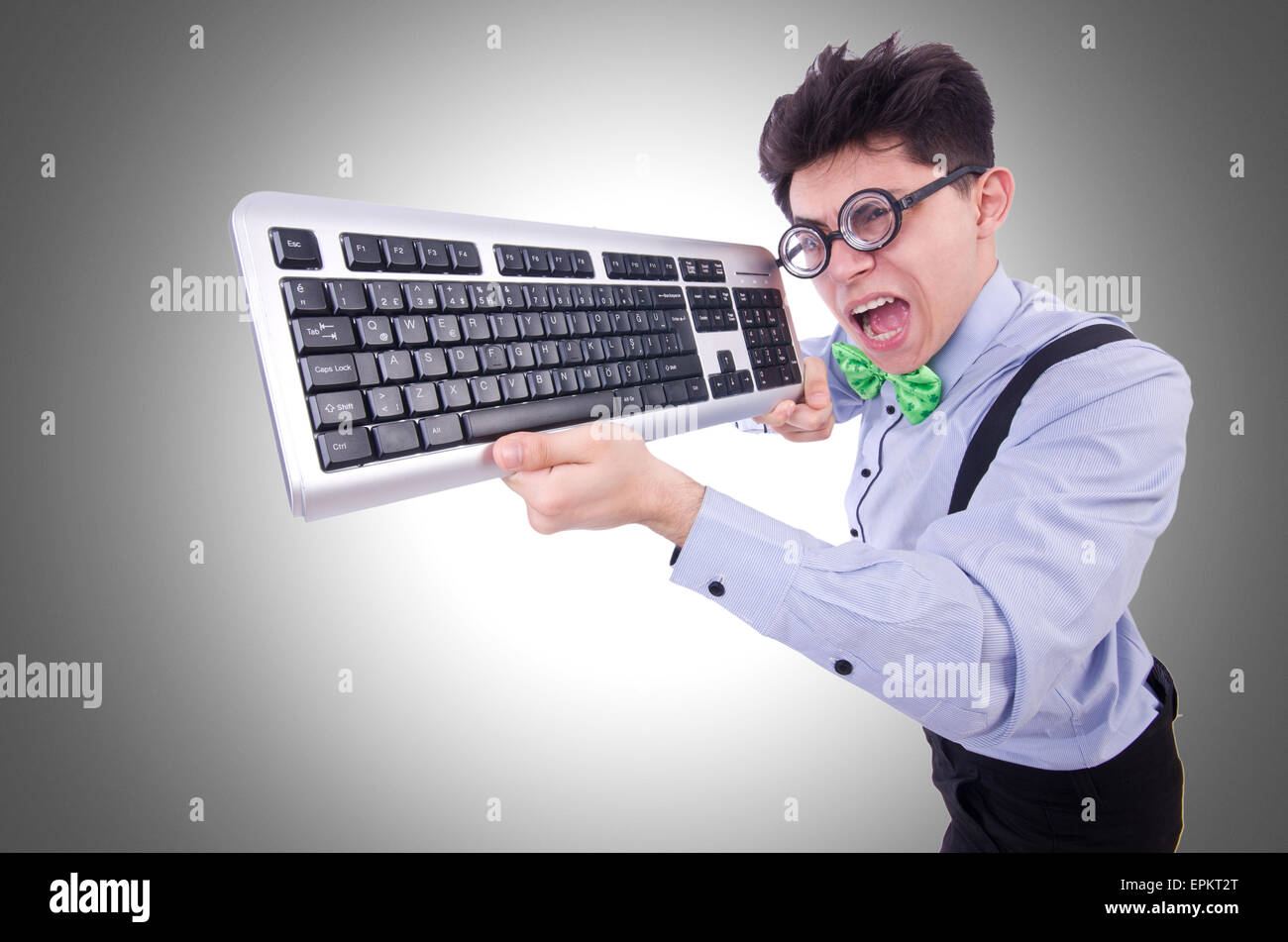 Computer hacker in suit tie hi-res stock photography and images - Alamy