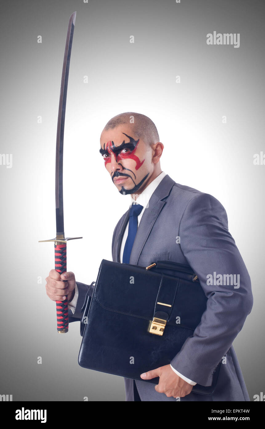 Businessman sword isolated on hi-res stock photography and images - Alamy