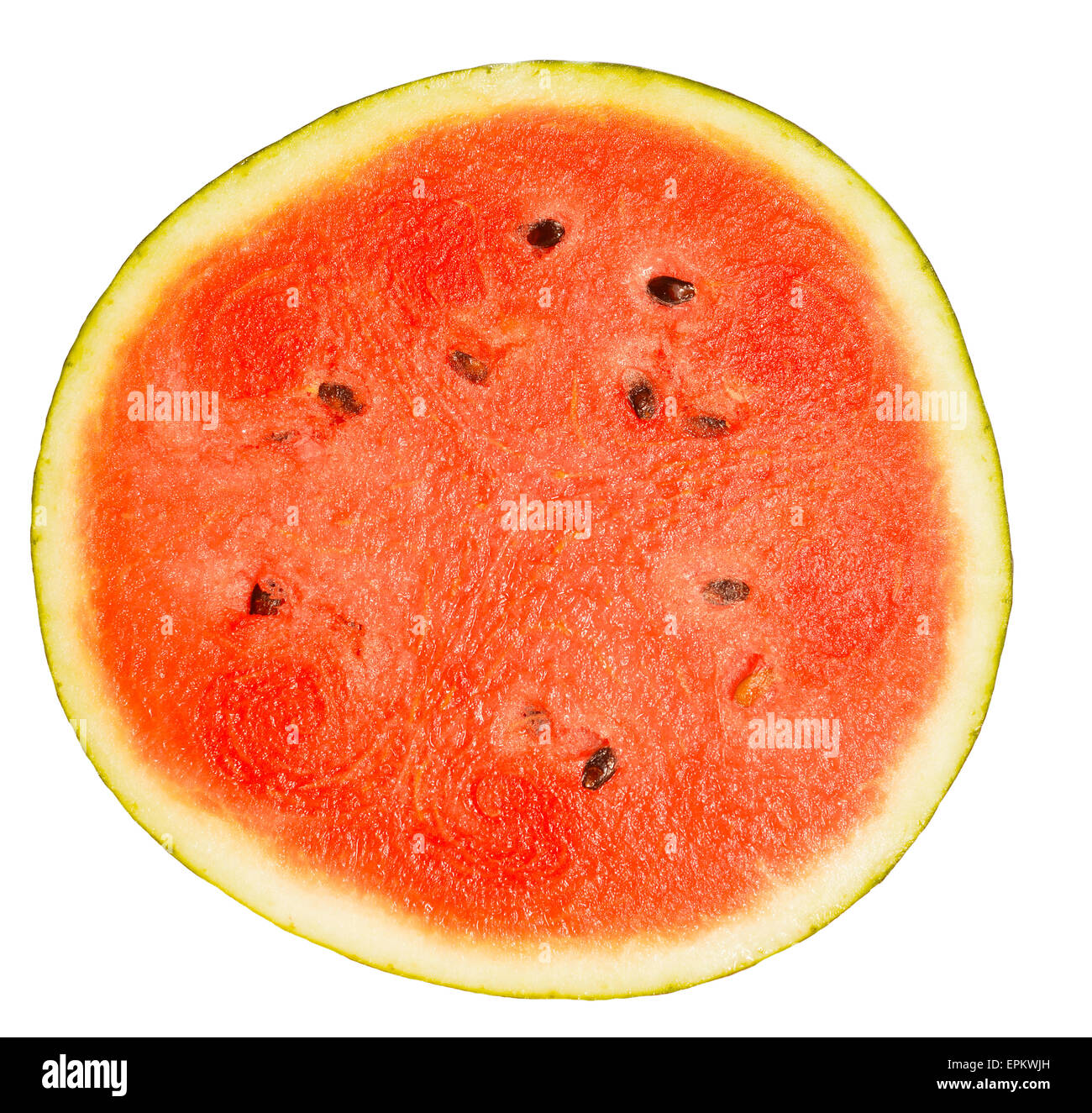 Half watermelon fruit isolated Cut Out Stock Images & Pictures - Alamy