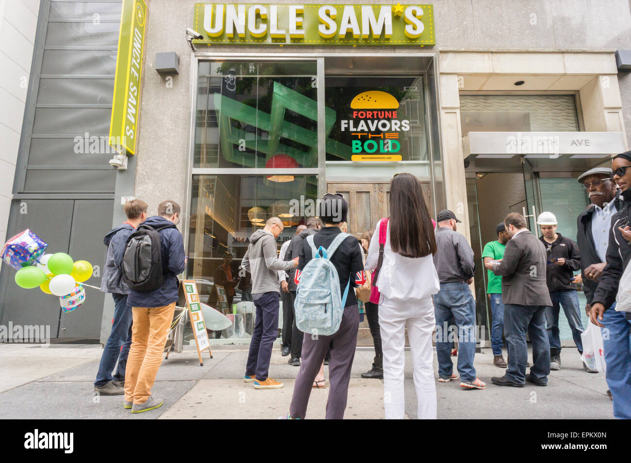 Uncle Sam's, the first store in the U.S. of the Chinese burger chain ...