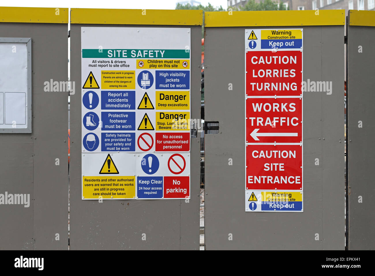 Construction site entrance hi-res stock photography and images - Alamy