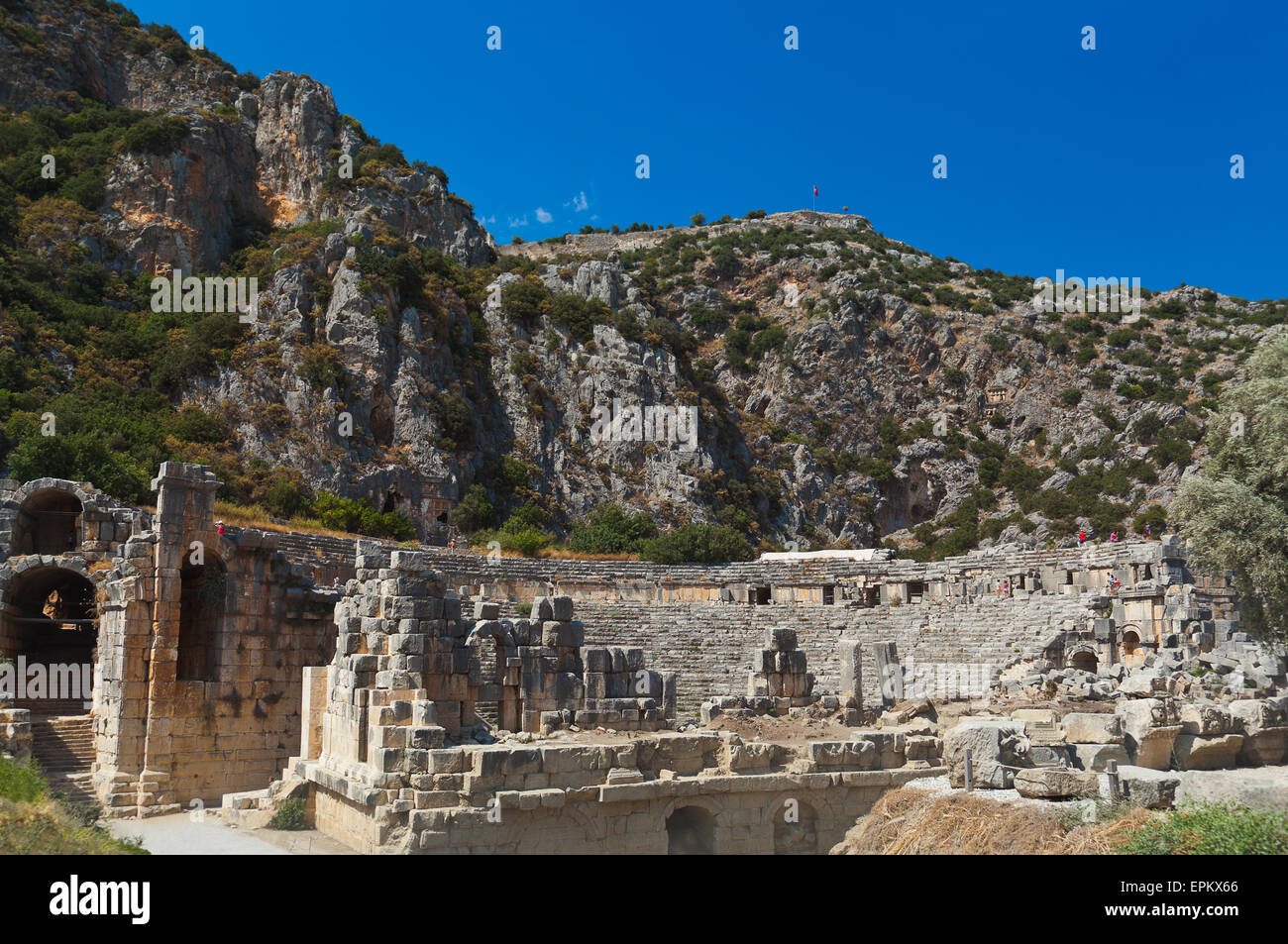 Ancient town in Myra Turkey Stock Photo - Alamy