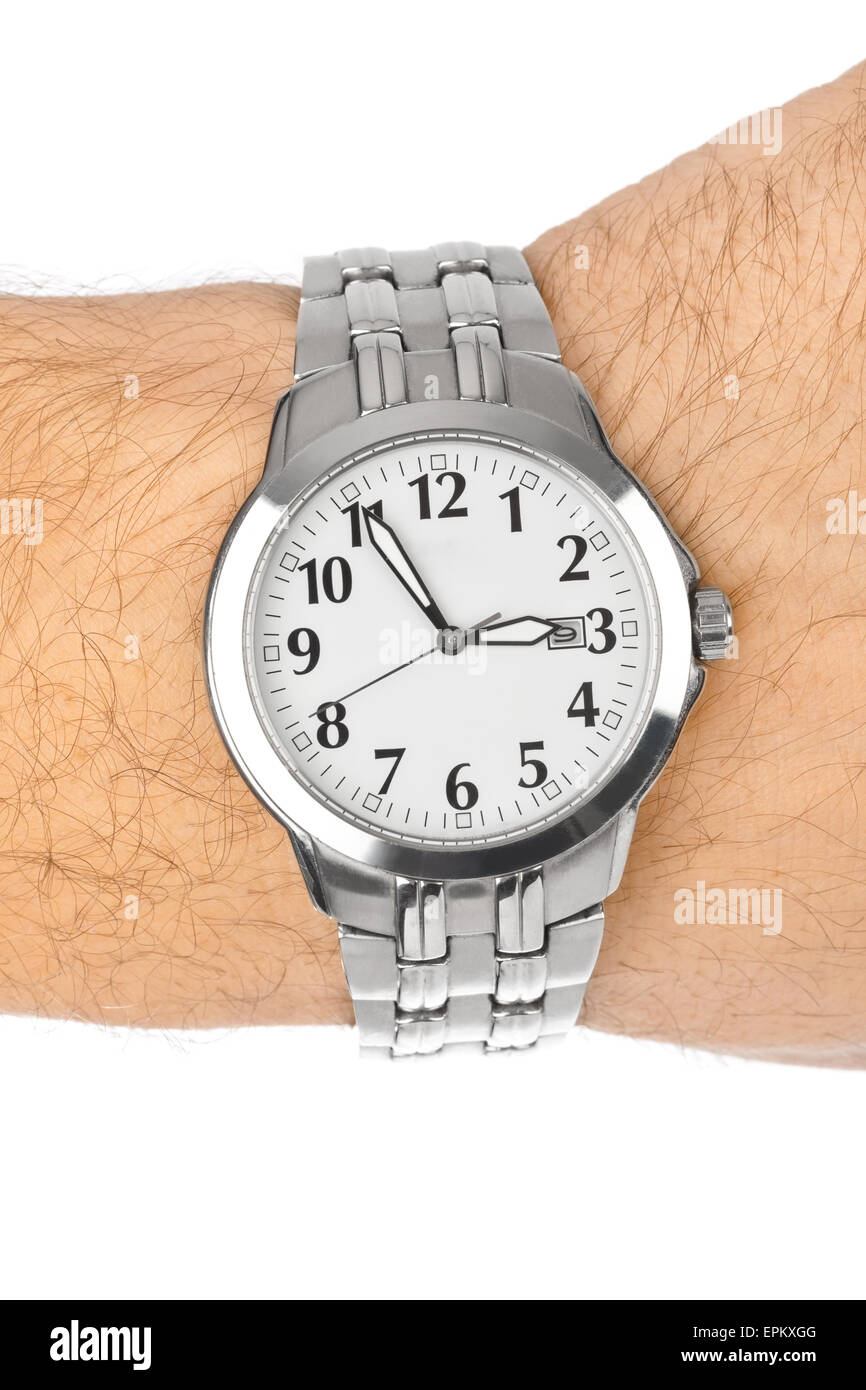 Hand and watch Stock Photo - Alamy