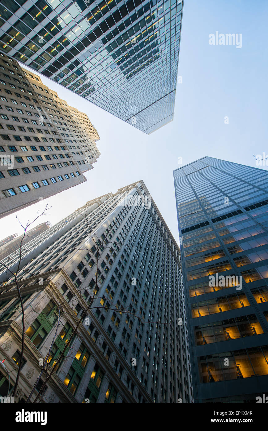Tall skyscrapers shot with perspective Stock Photo - Alamy