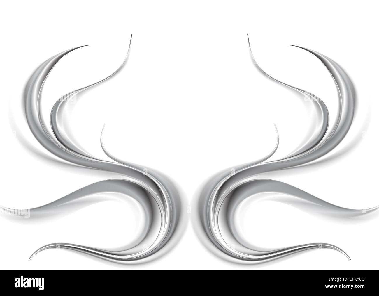 Abstract drawing curve on Cut Out Stock Images & Pictures - Alamy