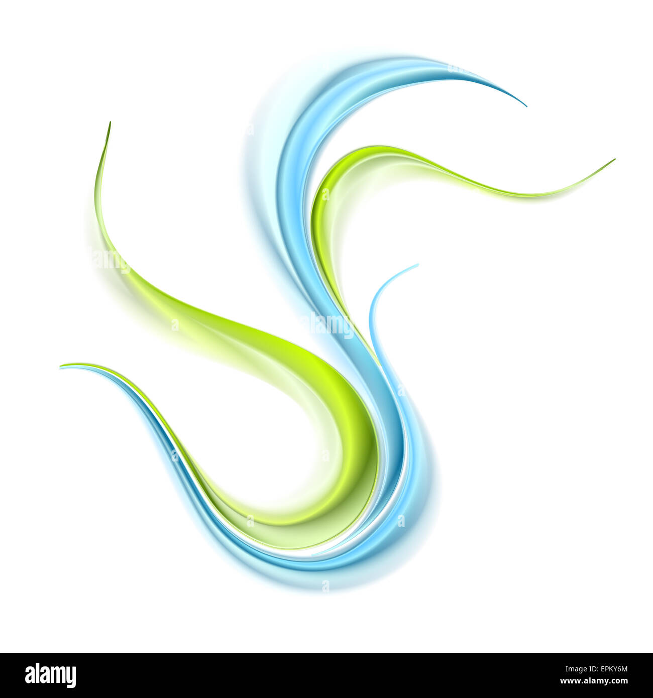 Green wavy Cut Out Stock Images & Pictures - Alamy