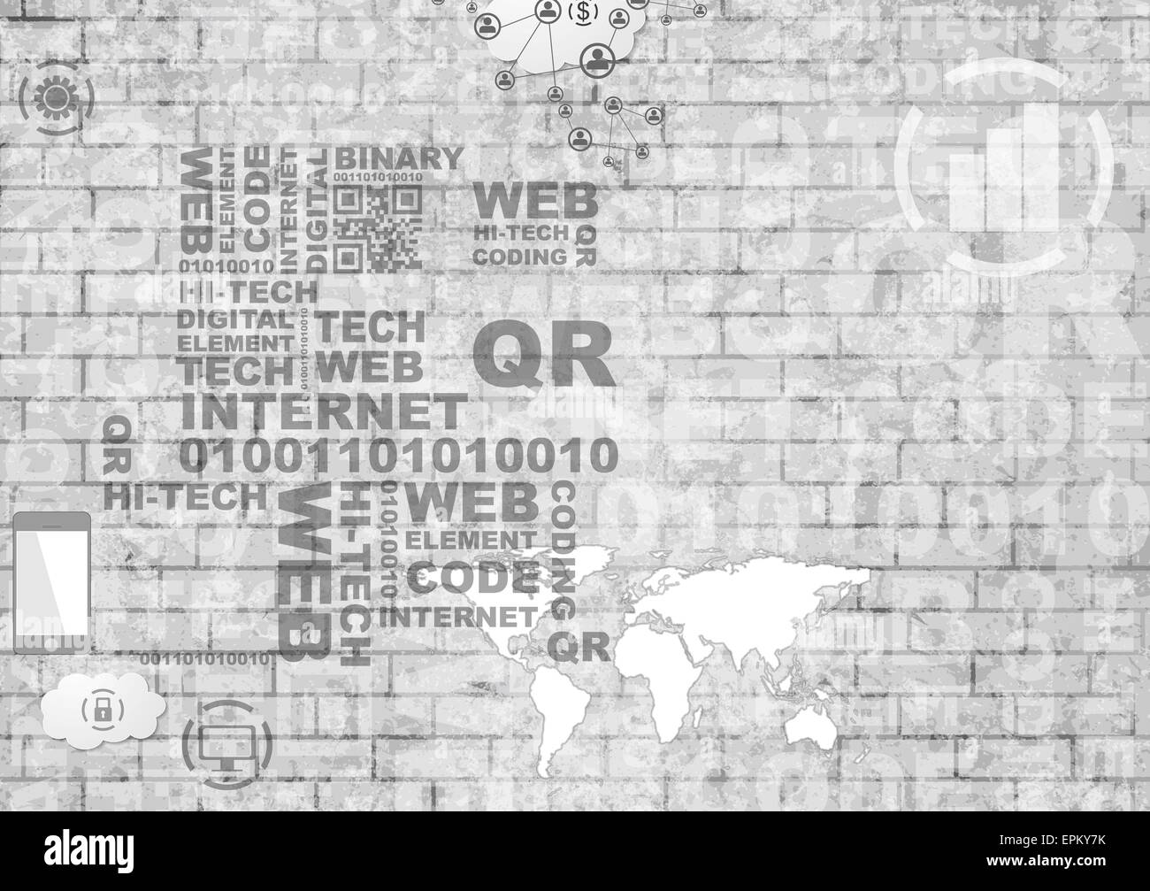 Brick wall design template hi-res stock photography and images - Alamy