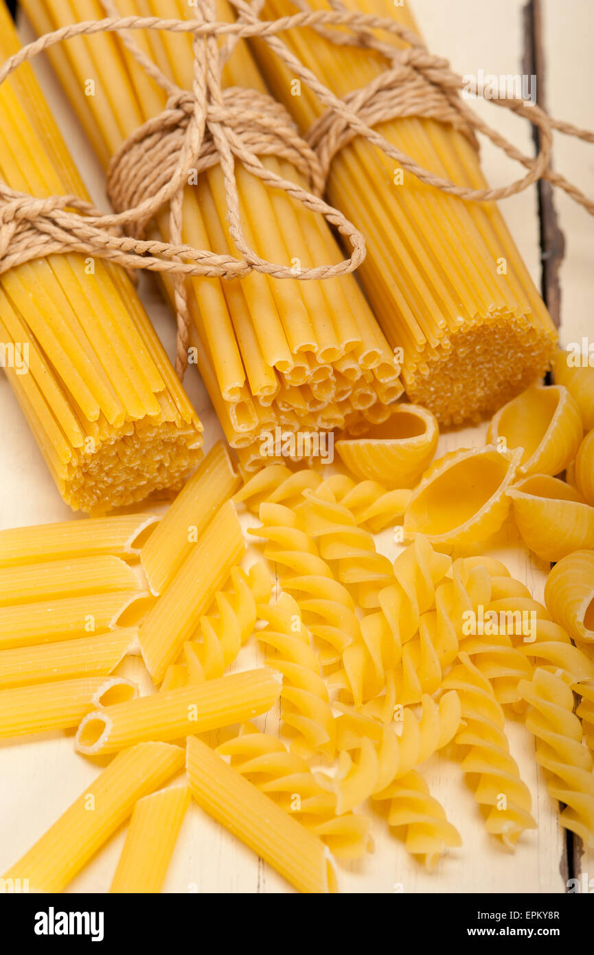 bunch of Italian pasta type Stock Photo - Alamy