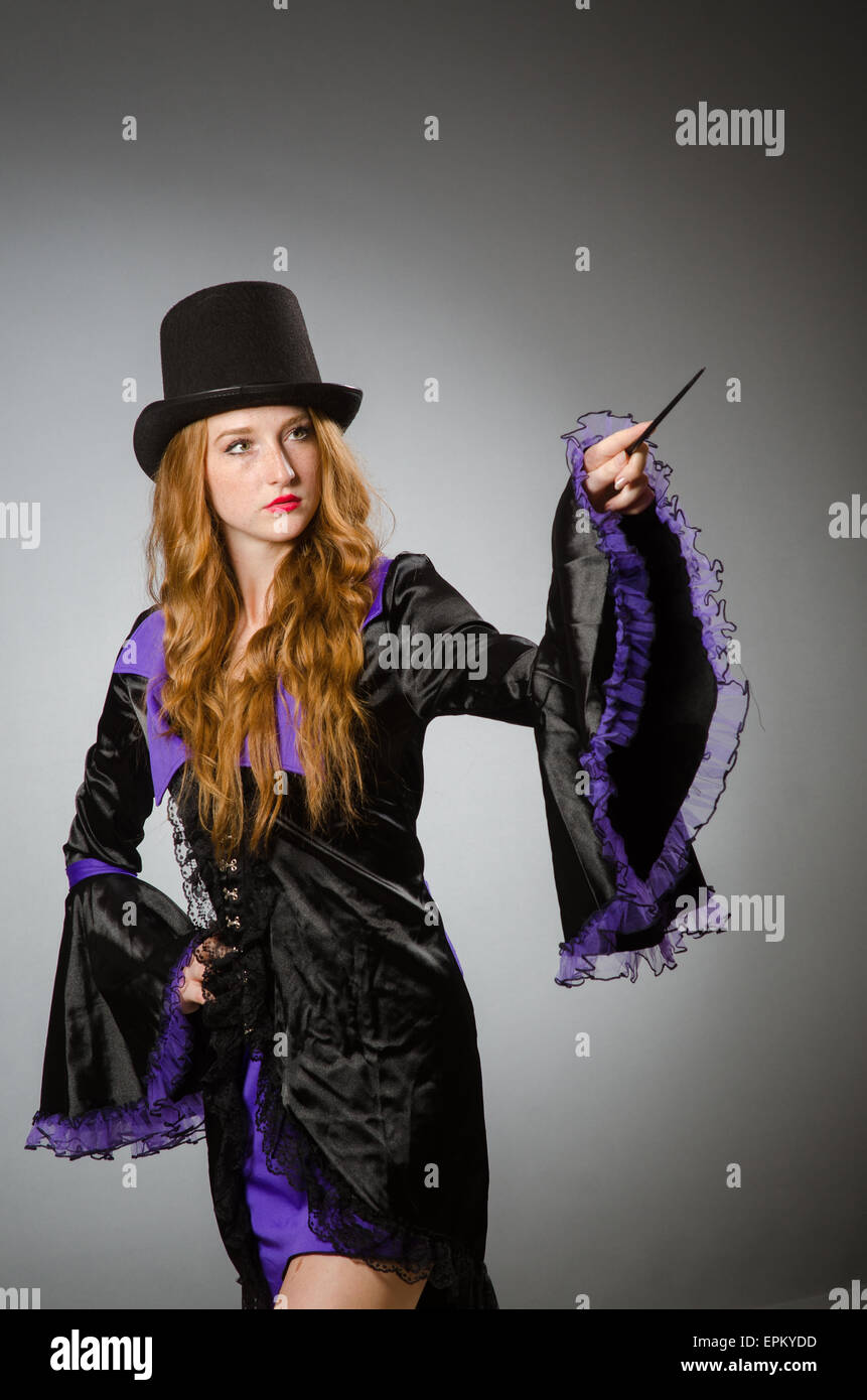 Witch doing her dirty tricks Stock Photo - Alamy