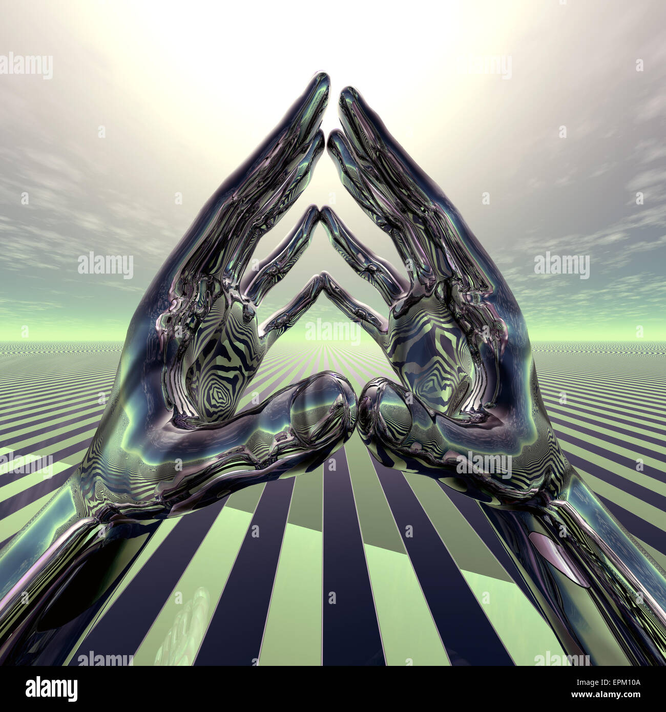 Hands praying illustration hi-res stock photography and images - Alamy