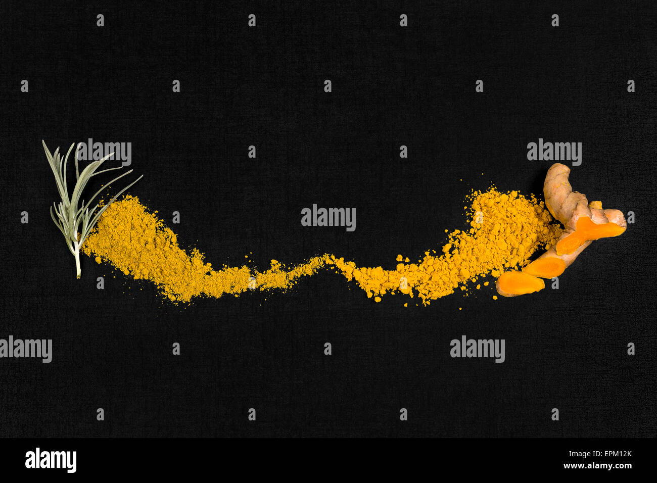 Curry and curcuma. Aromatic spice background Stock Photo - Alamy