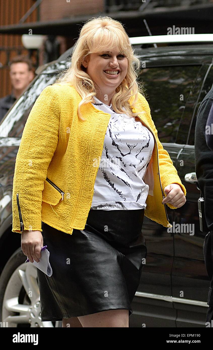 New York, NY, USA. 18th May, 2015. Rebel Wilson on location for HOW TO ...