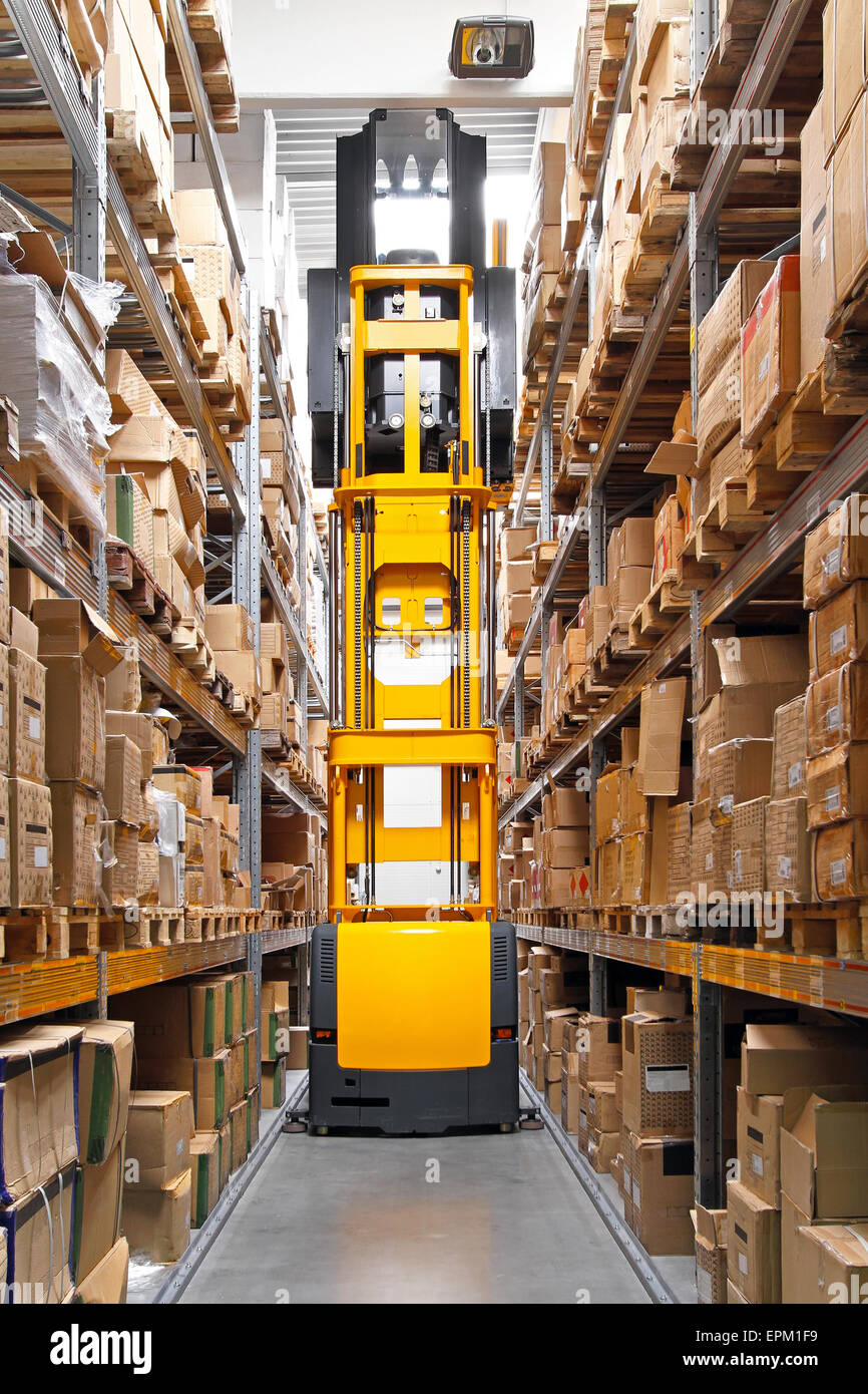 High rack stacker Stock Photo - Alamy