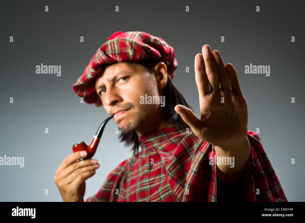 Funny Scotsman Smoking Pipe High Resolution Stock Photography and ...
