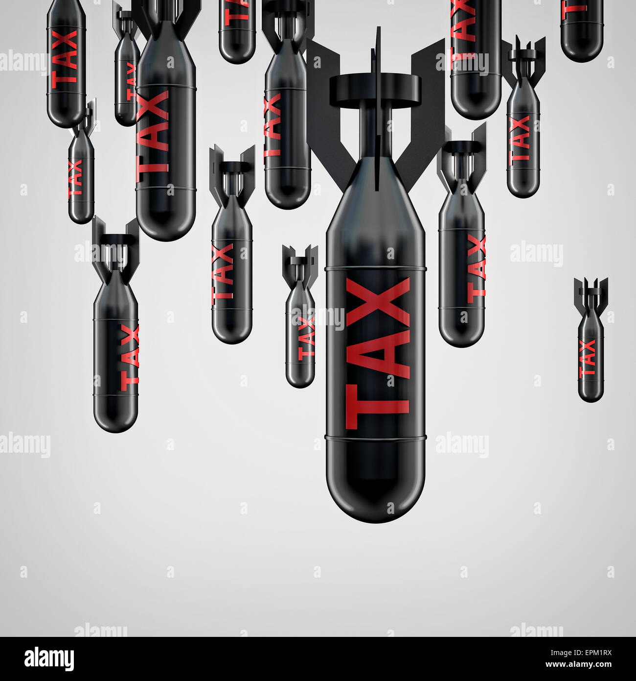 3d image of tax bomb Stock Photo - Alamy