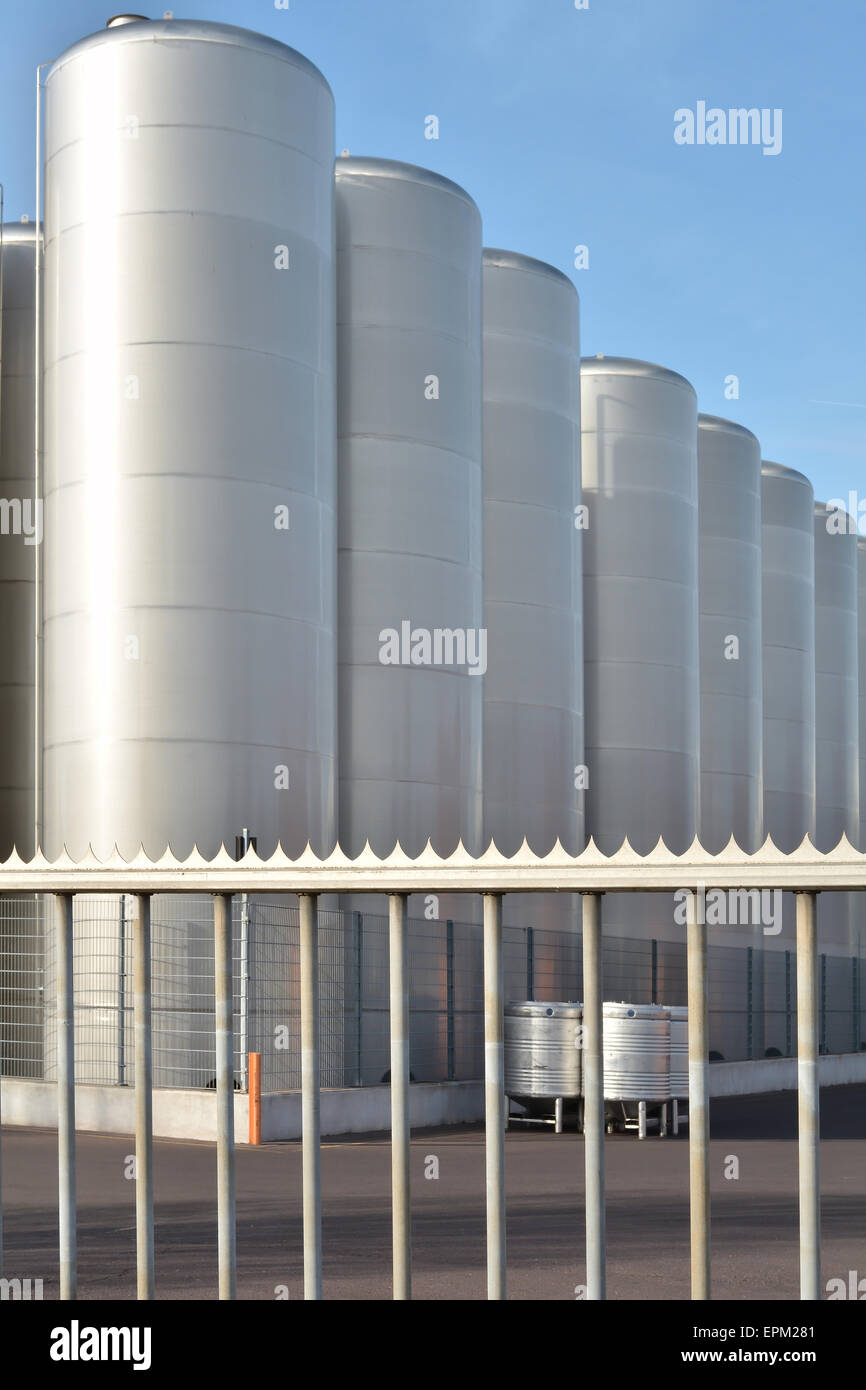 stainless steel tanks Stock Photo - Alamy