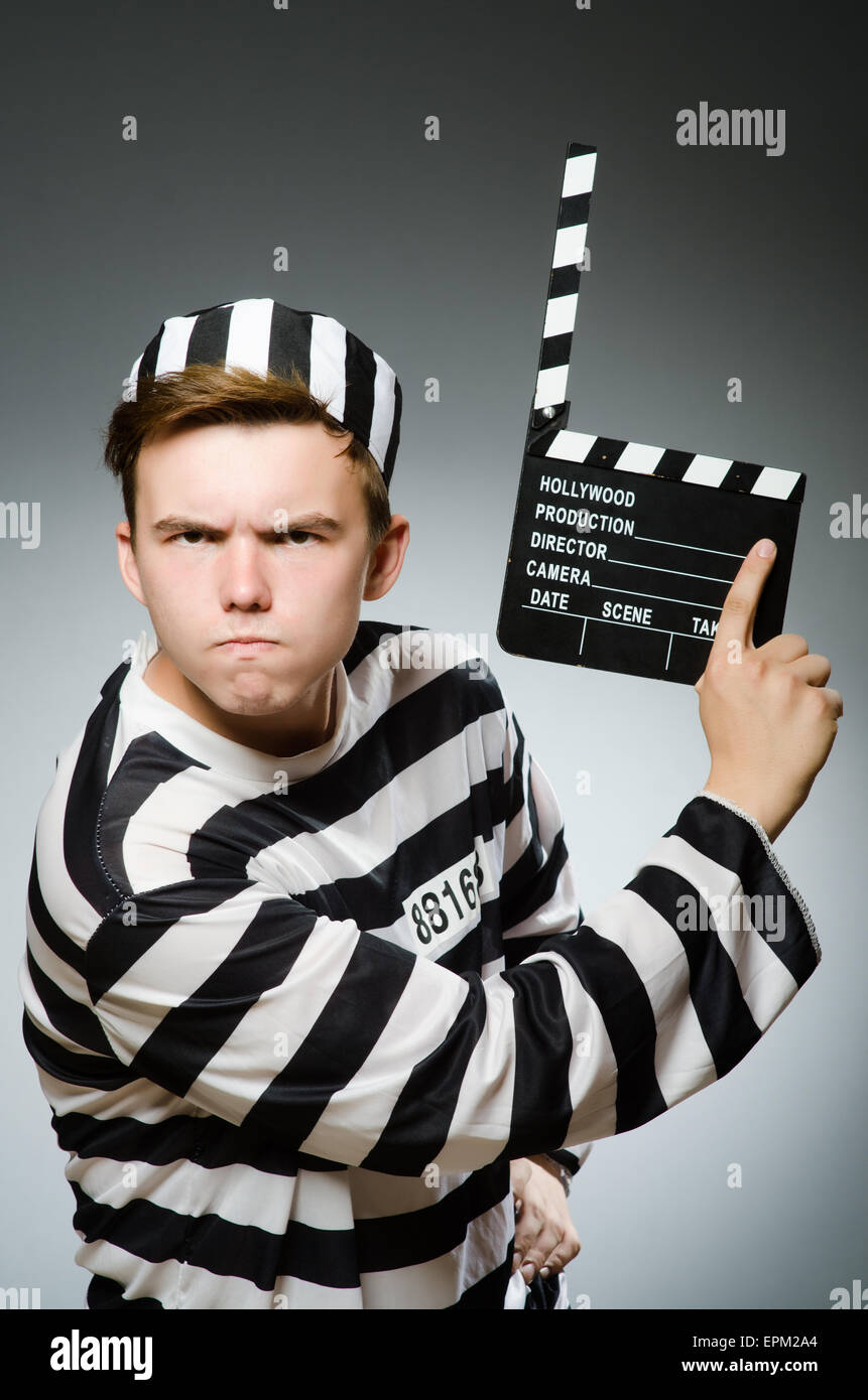 Prison inmate in funny concept Stock Photo - Alamy