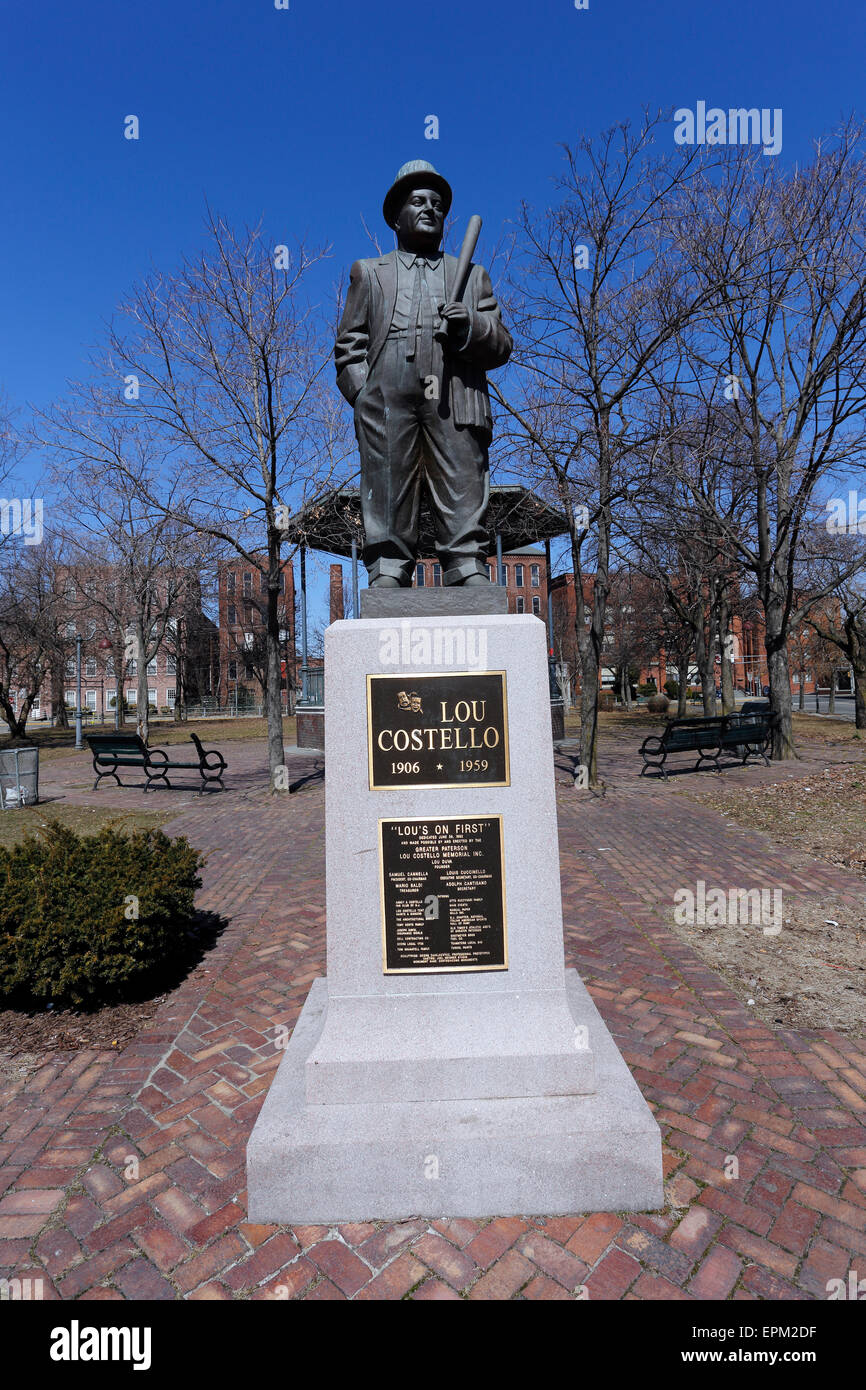 Lou Costello Memorial Park Paterson New Jersey Stock Photo - Alamy