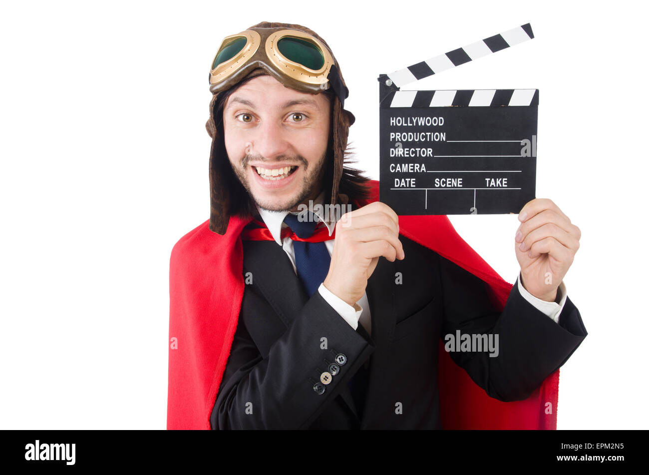 Man wearing red cap glasses hi-res stock photography and images - Alamy