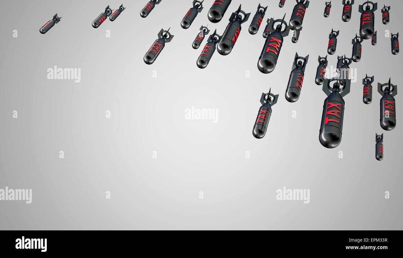 3d image of tax bomb Stock Photo - Alamy