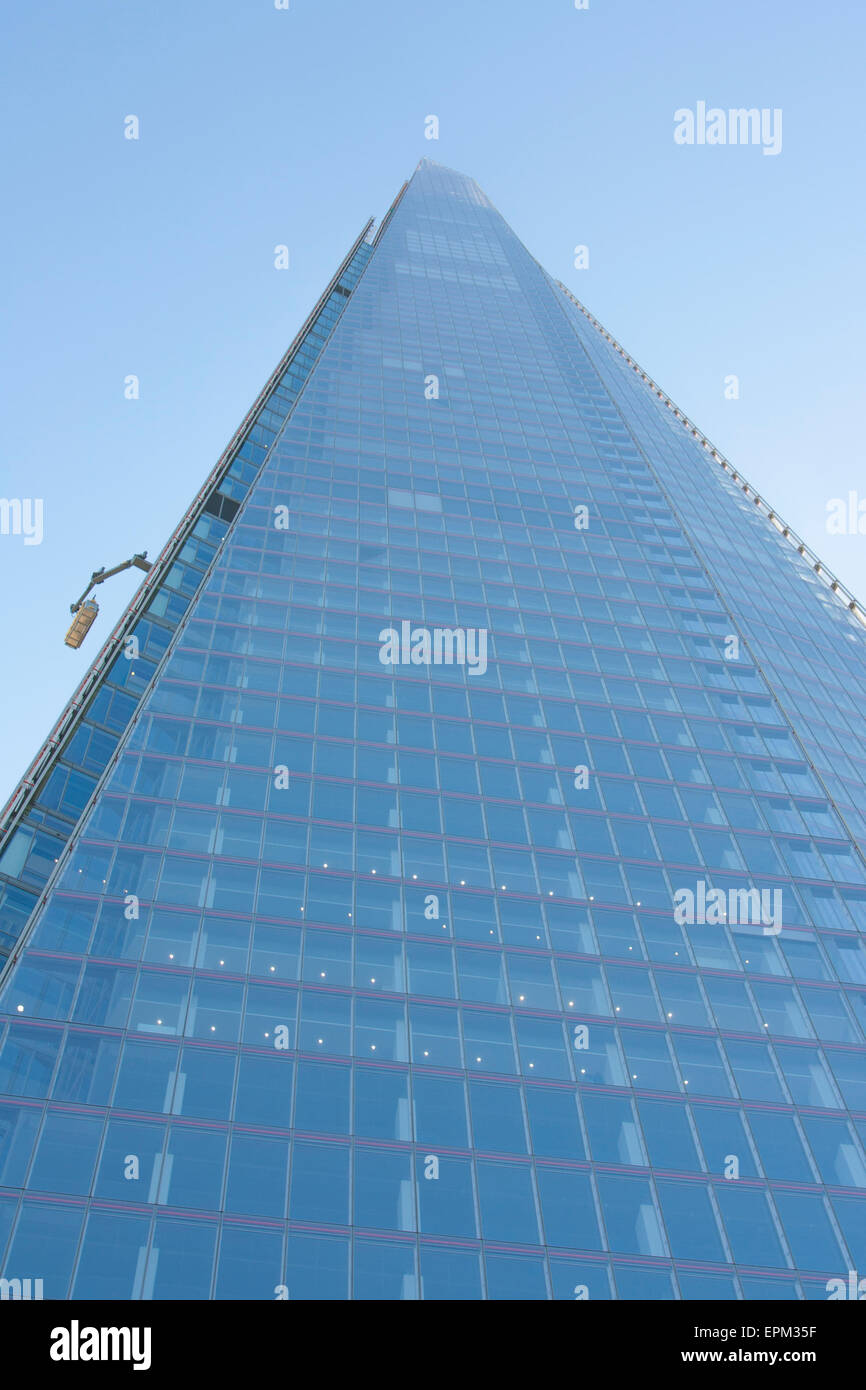 The Shard, London View of the London Shard from the ground with visible ...