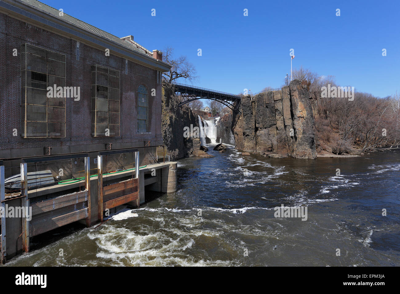 Paterson Falls National Historic Site Paterson New Jersey Stock Photo ...