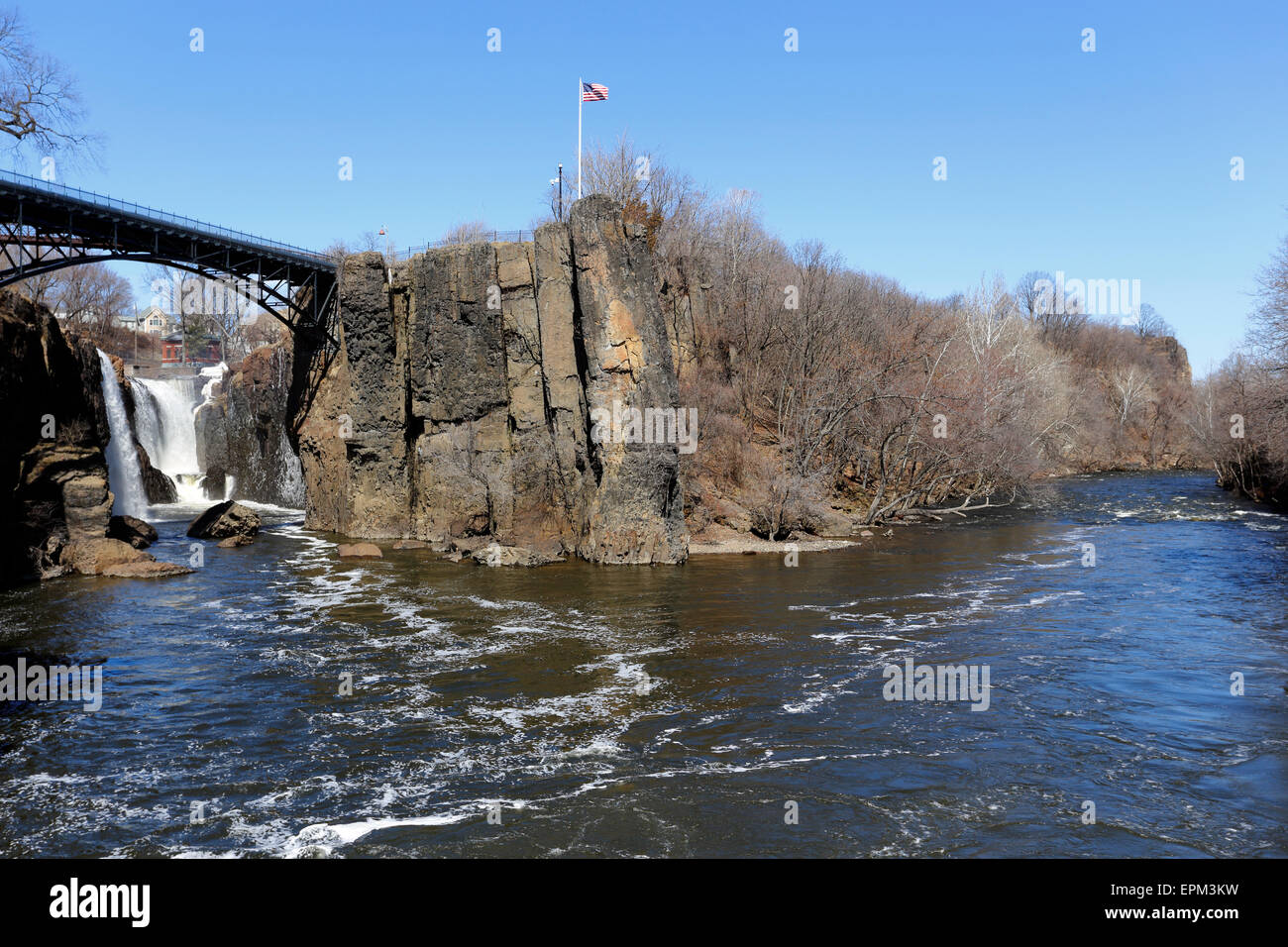 Paterson Falls National Historic Site Paterson New Jersey Stock Photo ...
