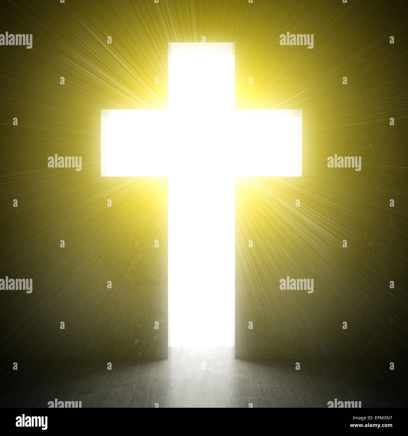 3d image of cross light Stock Photo - Alamy