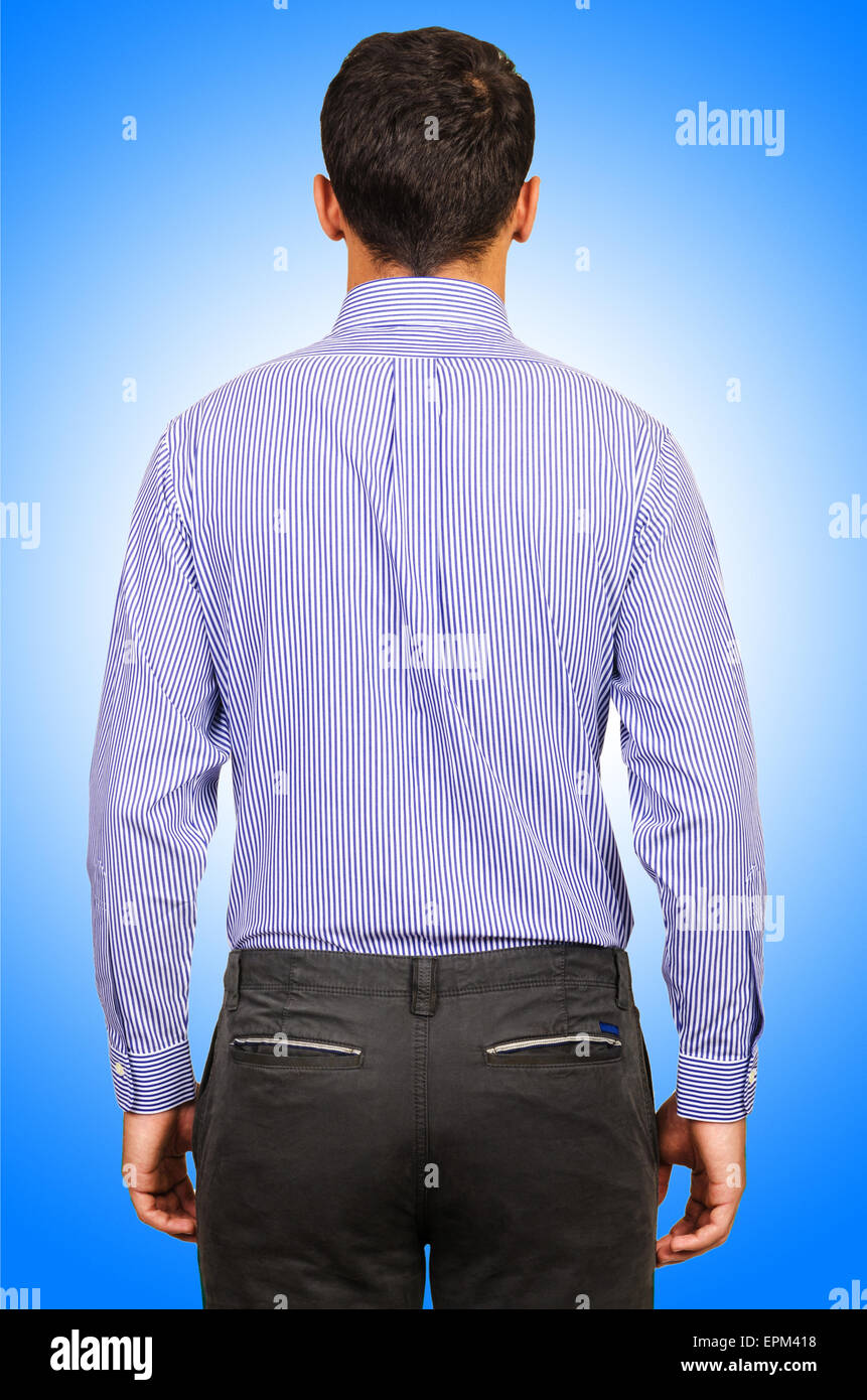 Male model with shirt isolated on white Stock Photo - Alamy
