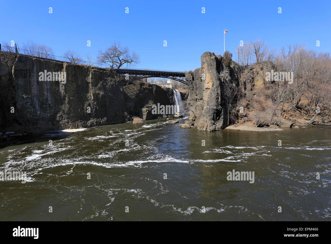Paterson Falls National Historic Site Paterson New Jersey Stock Photo ...