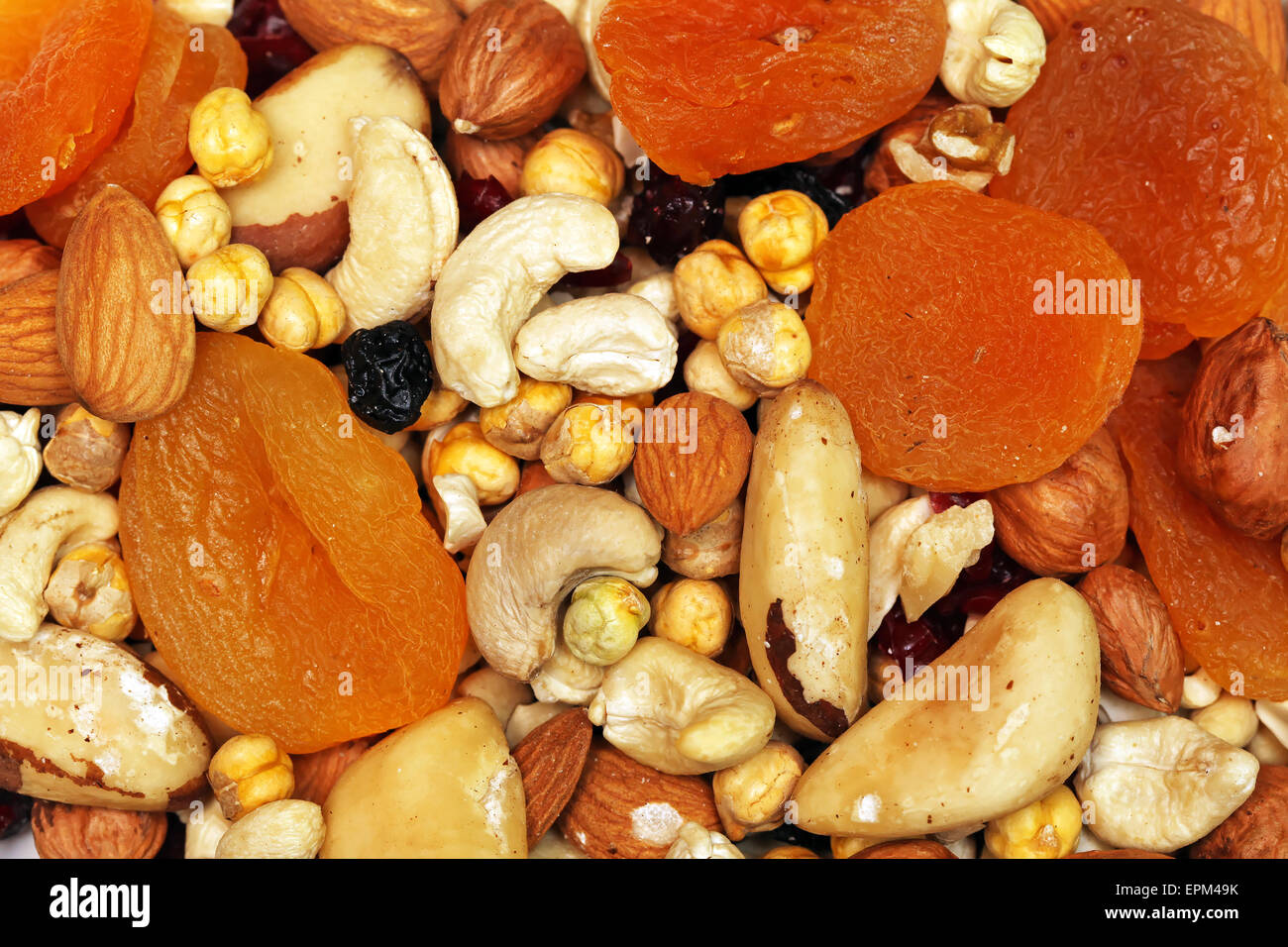 Dried Nuts and Fruits Stock Photo - Alamy