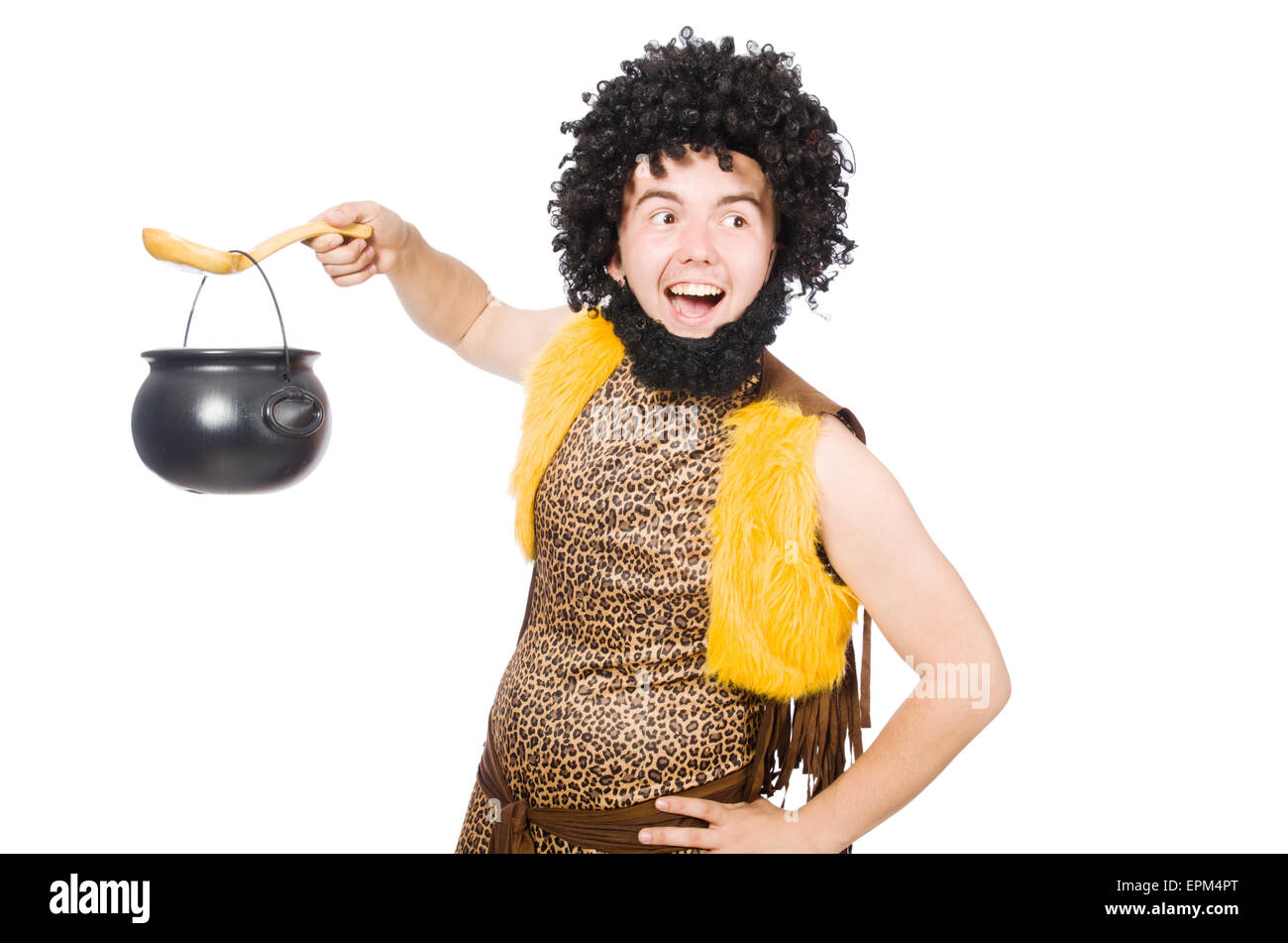 Caveman eating hi-res stock photography and images - Alamy