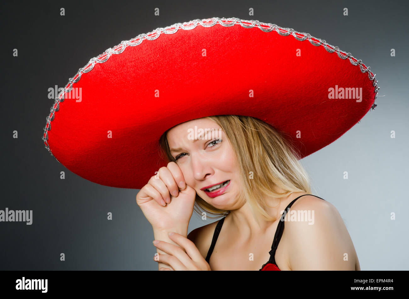 Funny crying woman hi-res stock photography and images - Alamy