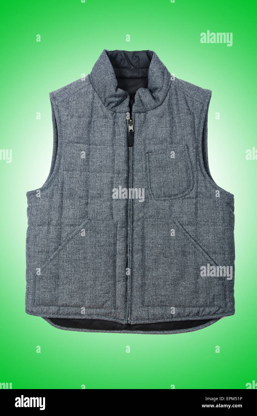 Vest isolated on the white background Stock Photo - Alamy