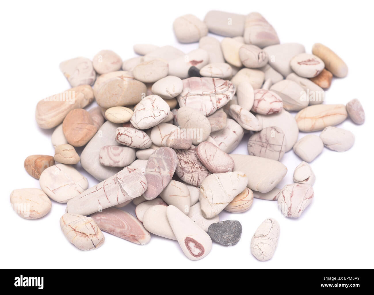 Smooth pebble beach stones Cut Out Stock Images & Pictures - Alamy