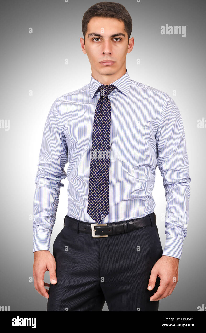 Male model with shirt isolated on white Stock Photo - Alamy