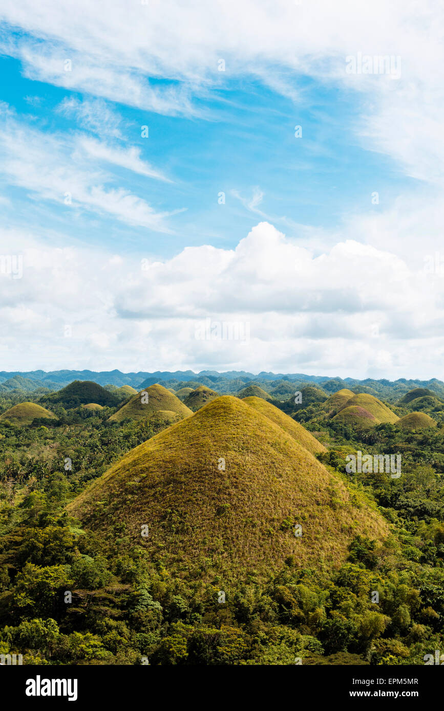 Philippines, Bohol, view to Chocolate Hills Stock Photo - Alamy