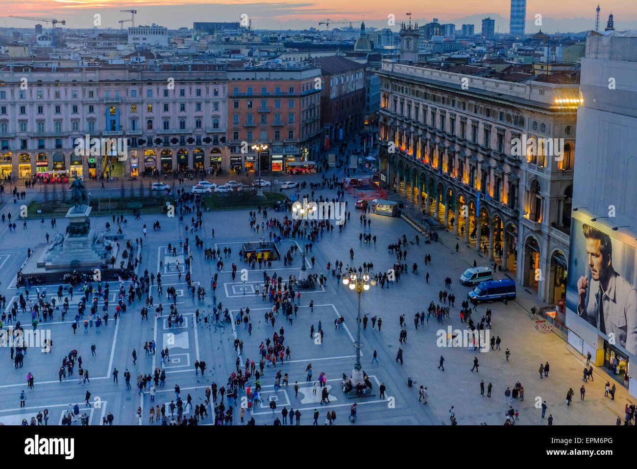 Italy, Milan, Piazza del Duomo Stock Photo - Alamy