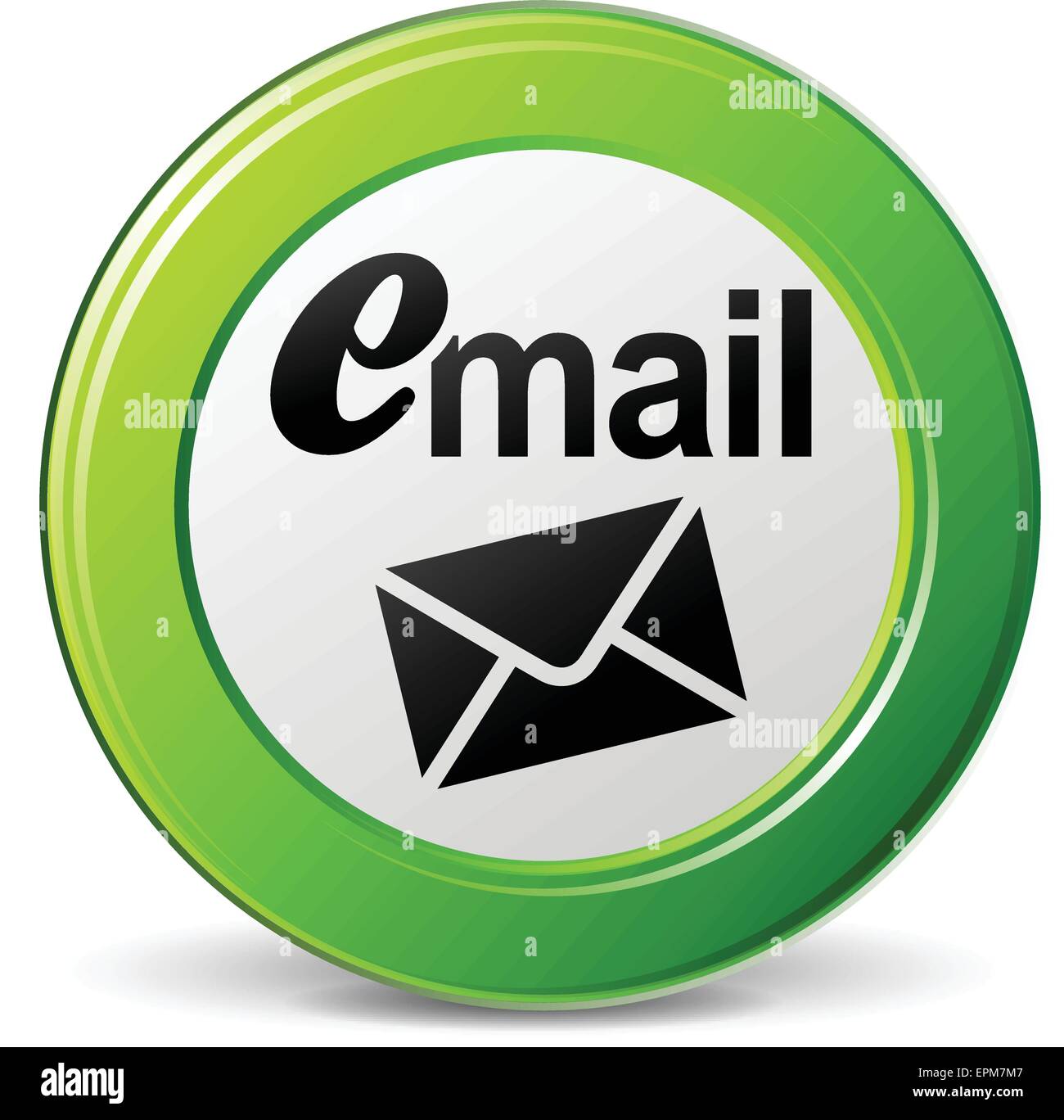 illustration of green design icon for email Stock Vector Image & Art ...