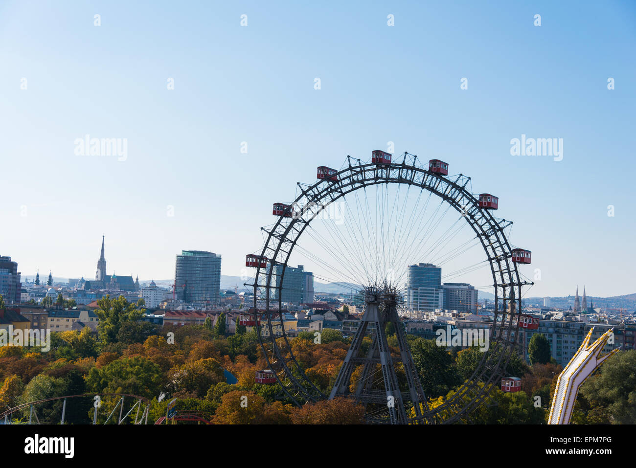 Ferris wheel in Vienna, Austria Stock Photo - Alamy