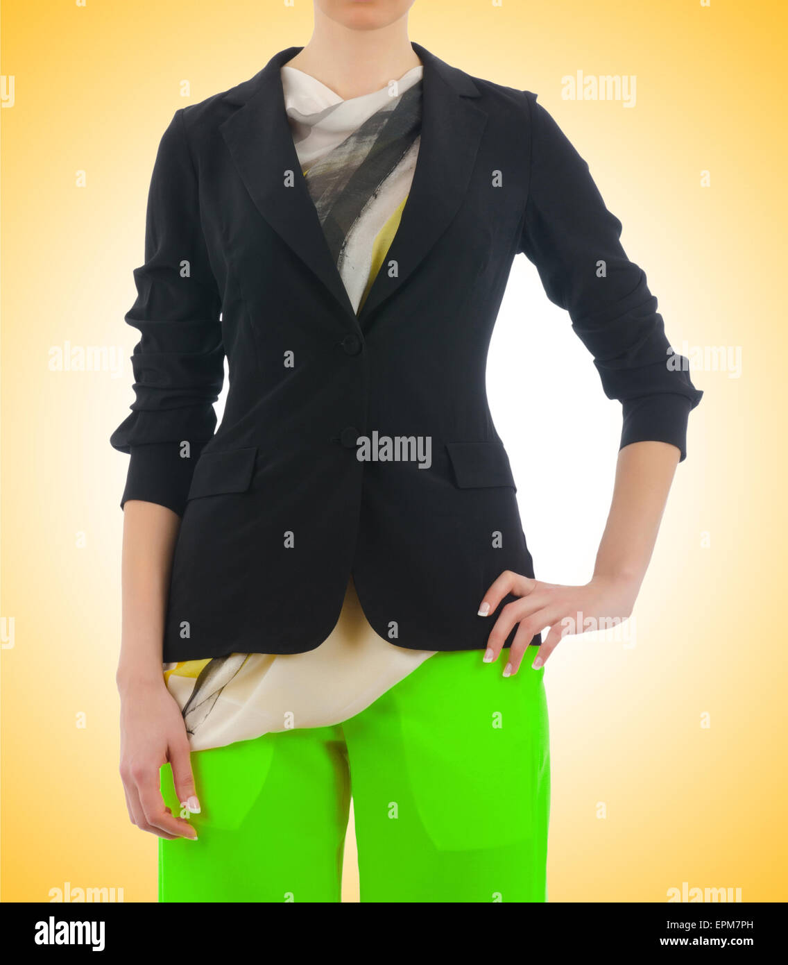 Stylish jacket isolated on model Stock Photo - Alamy