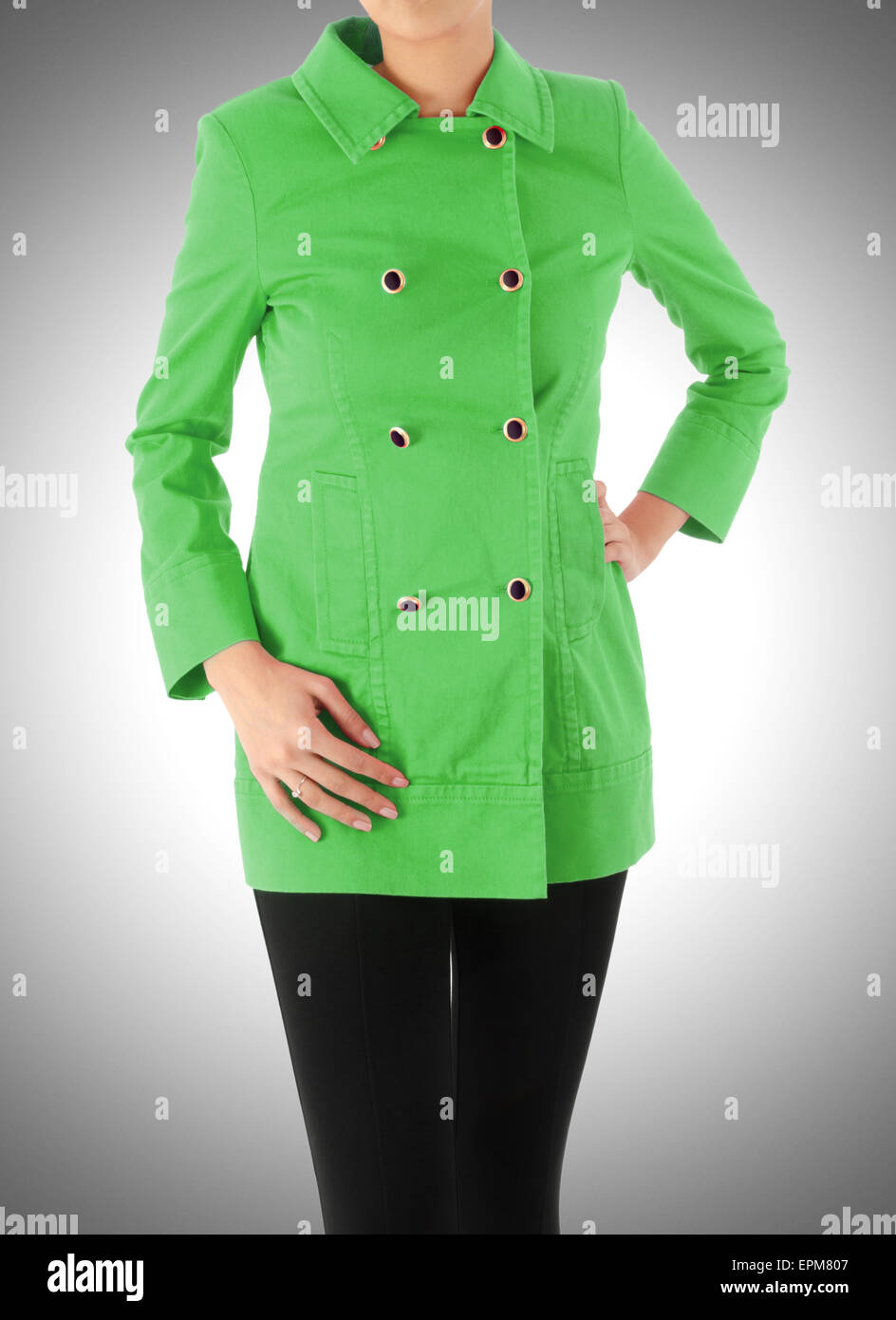 Stylish jacket isolated on model Stock Photo - Alamy