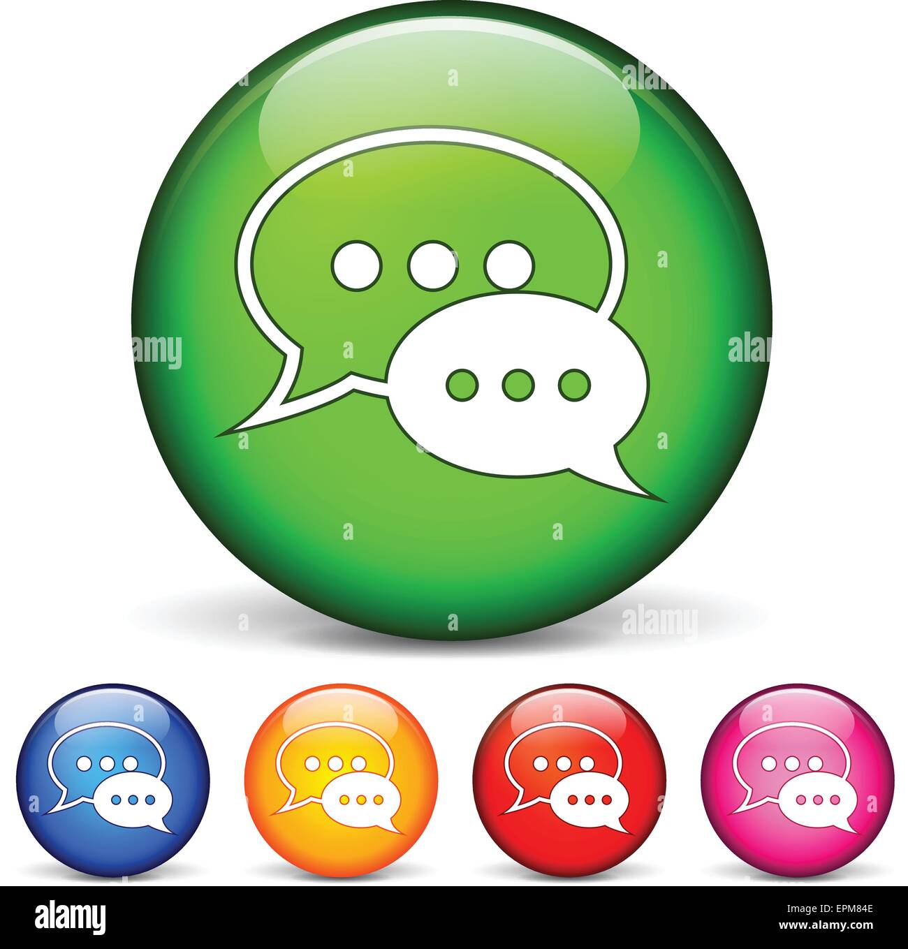 Pink speech bubble Stock Vector Images - Alamy