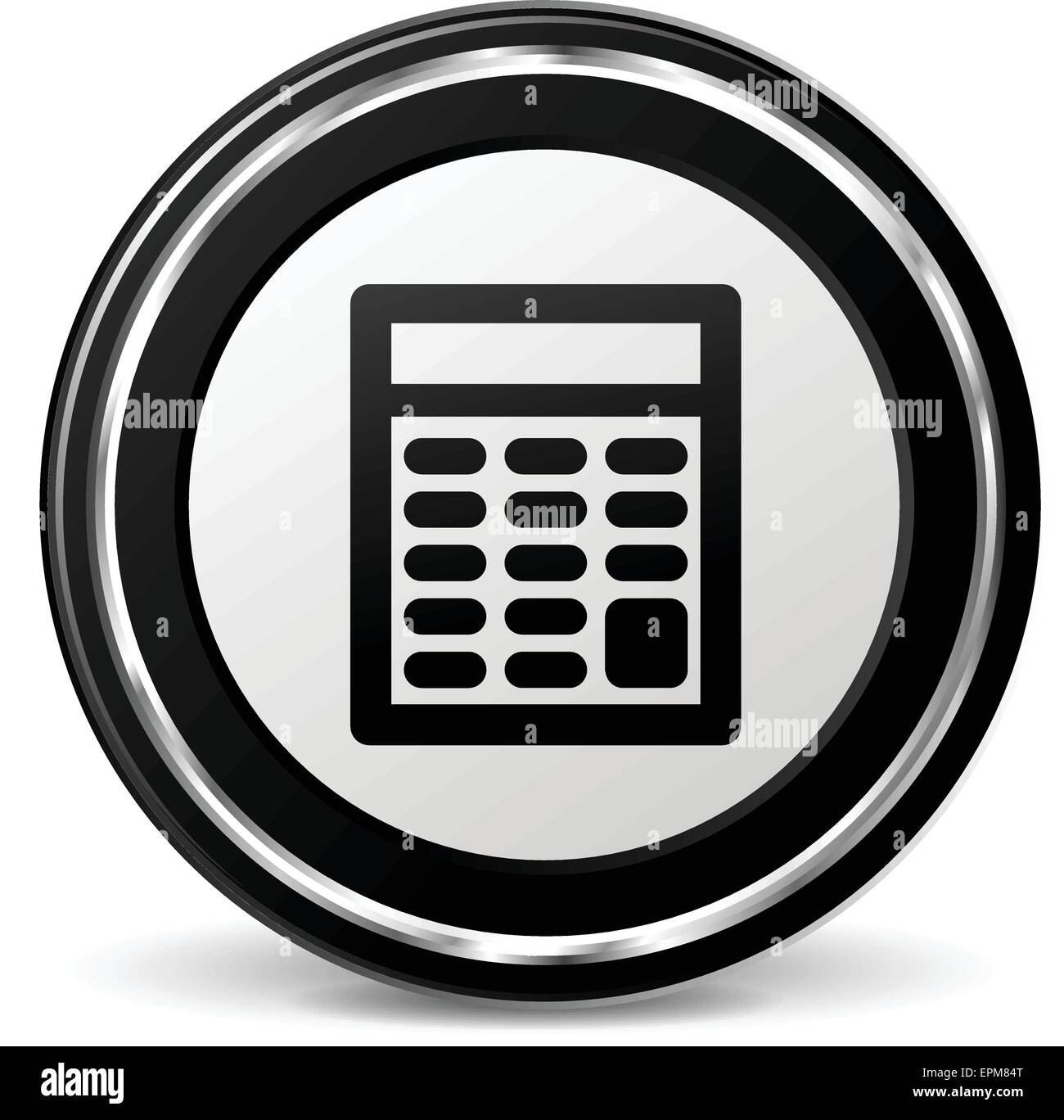 Black calculator Stock Vector Images - Alamy