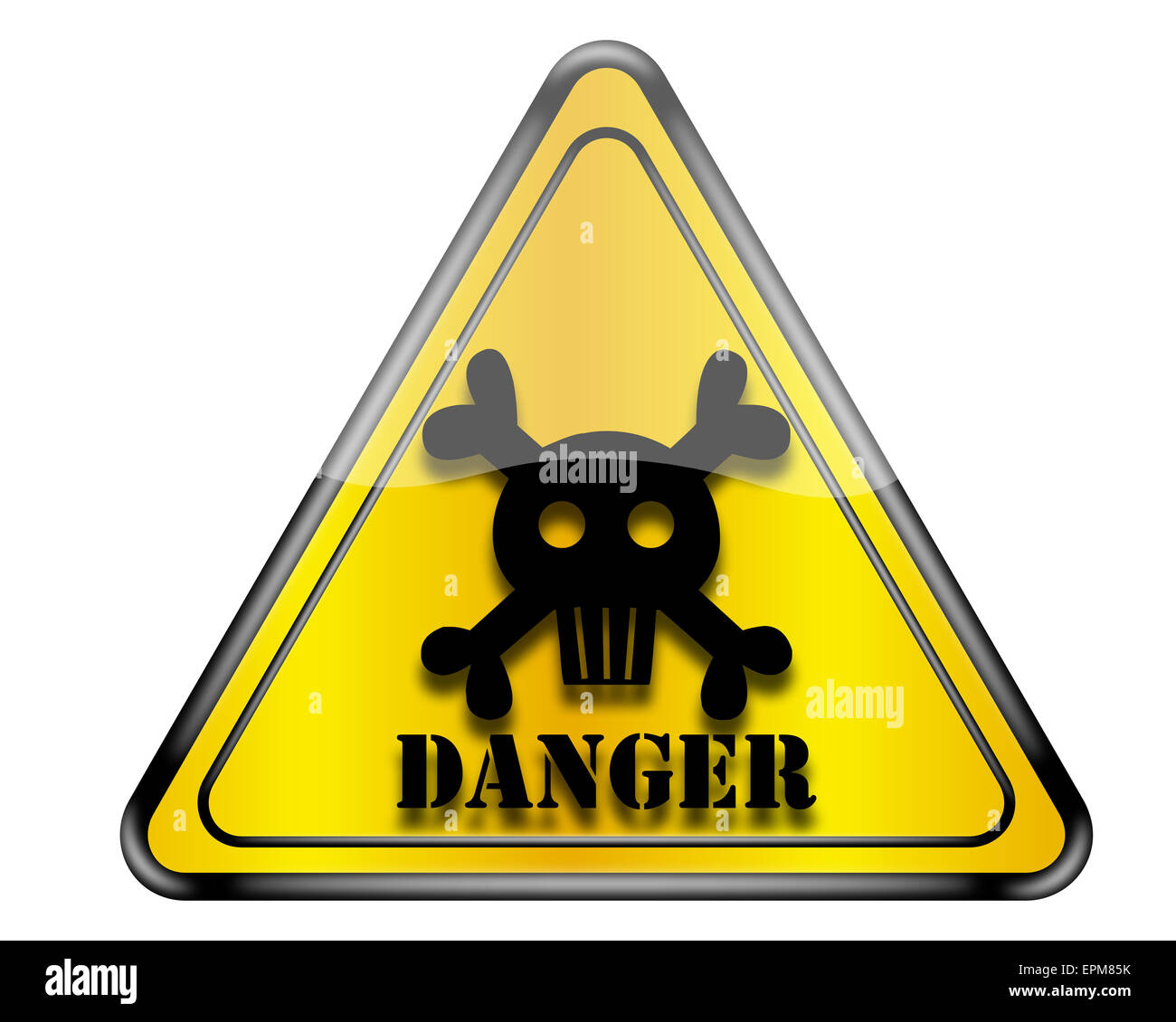 Danger of death warning sign Stock Photo - Alamy